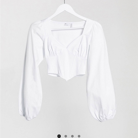 ASOS | Tops | Asos White Corset Top | Poshmark
